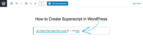 How To Create Superscript In Wordpress Step By Step Wordpress Tutorial