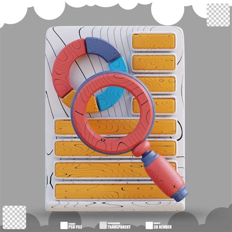 Premium Psd 3d Illustration Of Data Analysis 4