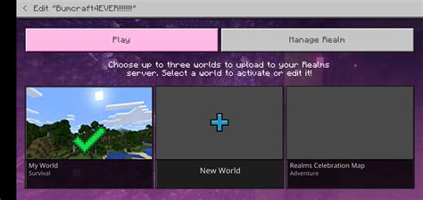 Choose Up To Worlds To Upload To Your Realm R Realms