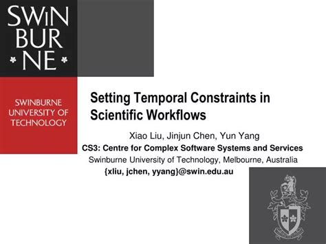 Ppt Setting Temporal Constraints In Scientific Workflows Powerpoint Presentation Id6457991
