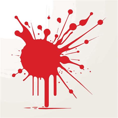 Vivid Chaos A Surreal Red Splatter Abstract Art 50610664 Vector Art At