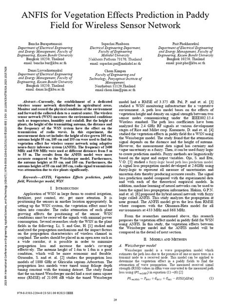 Anfisforvegetationeffectspredictioninpaddyfieldforwireless