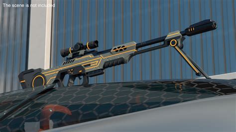 3d Futuristic Rifles Collection 2 Model Turbosquid 2390777