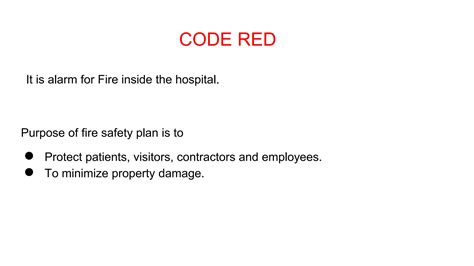 Emergency Codes In A Hospital 1 Nabh Pptx