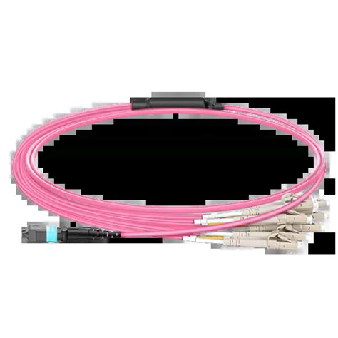 Om4 1m 3ft Mtp® 16 Apc Female To 8 Lc Upc 16 Fibers Elite Breakout