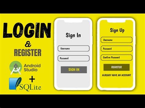 Login App In Android Studio Using Sqlite Sqlite Database Login And Register App With Full