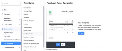 Zoho Inventory Templates For Transactions