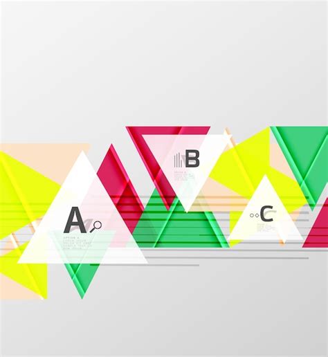Premium Vector Color Triangles Background Modern Geometric Abstract Background