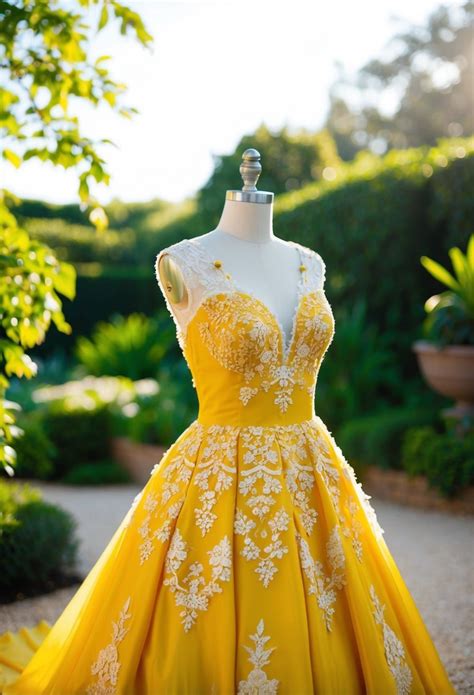 15 Yellow Wedding Dress Ideas For A Stunning Bridal Look