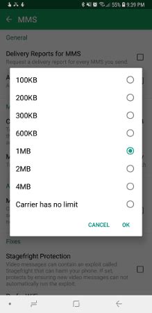 Android Increase MMS File Size Limit Technipages