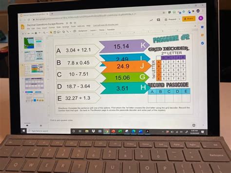 Decimal Operations Digital Escape Room Activity By Idea Galaxy Tpt