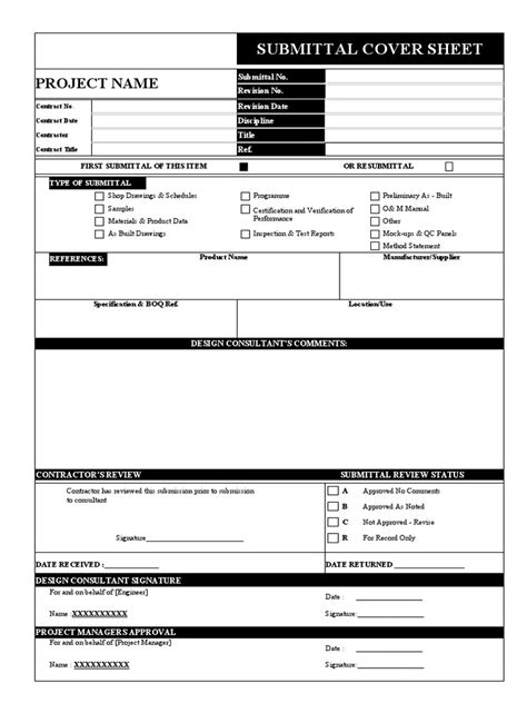 Submittal Format Pdf Design Economic Sectors