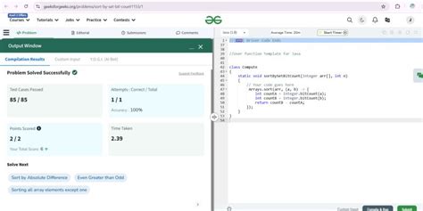 Day1 Dsa Sorting Codingjourney Gfg Learning Jasmin Dudekula