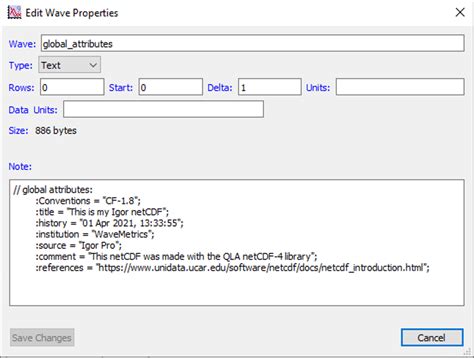 Netcdf Utilities Igor Pro By Wavemetrics