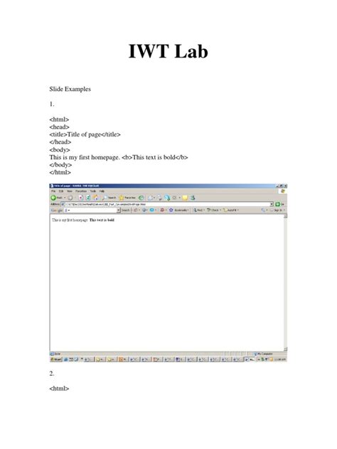Css Html Javascript Lab Good Practical Programs Pdf Html Element Hyperlink