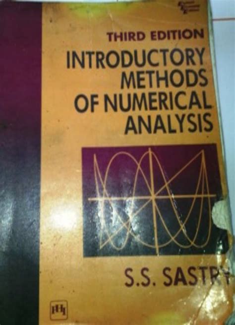 Buy Introductory Methods Of Numerical Analysis Sastry Book