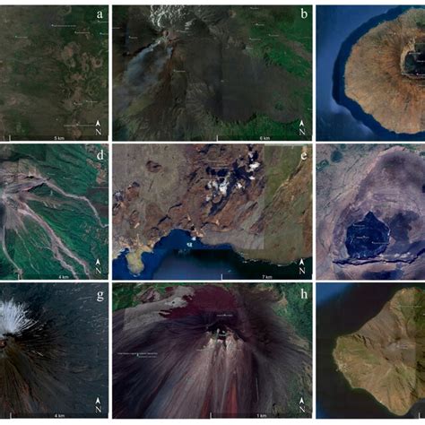 Volcanoes Under Analysis A Cumbre Vieja La Palma Spain B Etna