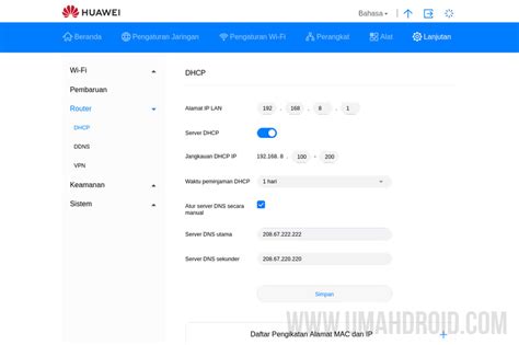 Cara Setting Dns Orbit Star 2 Aka Modem Wifi Huawei B312 Umahdroid