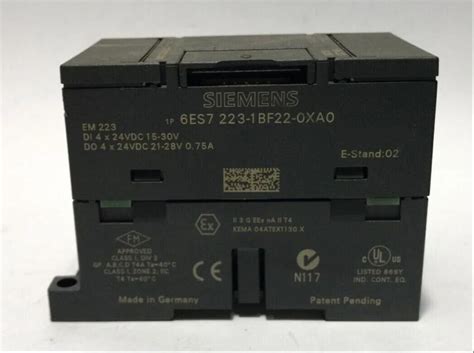 Siemens Em 223 6es7 223 1bf22 0xa0 Digital Input Output Module At Rs 1000piece Siemens
