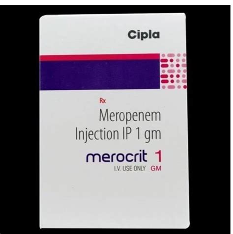 1gm Meropenem Injection Ip At Rs 962 Piece Meropenem Injection In
