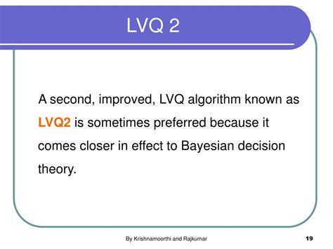 Ppt Lvq Algorithms Powerpoint Presentation Free Download Id1385074