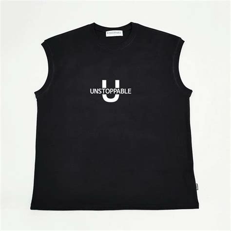 I Am Unstoppable 아이엠 언스탑퍼블 데일리룩 추천 코디 나시티 면나시 오버핏 면티 여름티셔츠 스포츠 러닝 운동 헬스