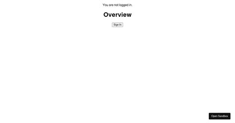 React Authentication Context Codesandbox