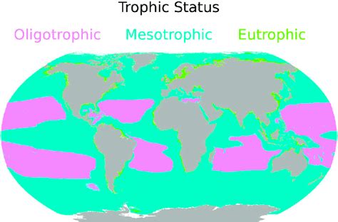 Global Map Of Trophic Status Using Trophic Status Criteria In Fig 11 Download Scientific Diagram