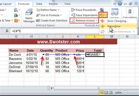 Detecting And Preventing Worksheet Errors In Excel Excel Help