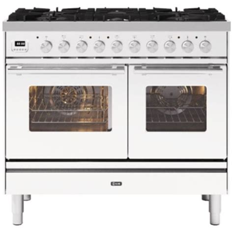 Ilve Pd106we3 Ss Roma 100cm Twin 60 40 6 Gas Burners Stainless Steel