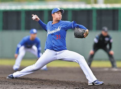 【中日】仲地礼亜がリリーフ登板、2イニング無失点 変化球に課題挙げ「精度を高めたい」【ウエスタン】：中日スポーツ・東京中日スポーツ