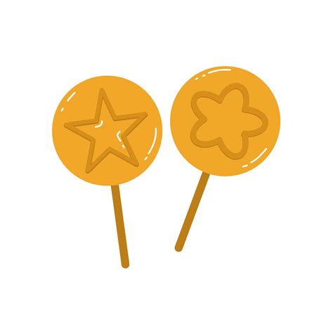 Dalgona Candy Korean Food 24188634 Vector Art At Vecteezy