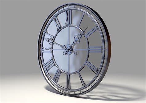 3d Classic Clock Glass Tower Turbosquid 1627769