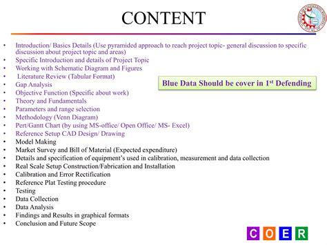 Ppt Format For First Defending Of Btech Final Year Project All