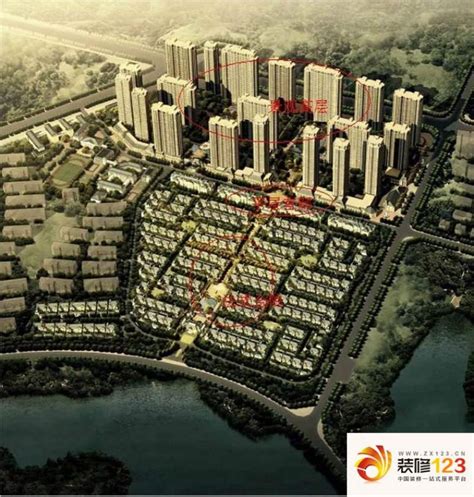 合肥绿城翡翠湖玫瑰园绿城翡翠湖玫瑰园外景图鸟瞰图 图片大全 我的小区 合肥装信通网