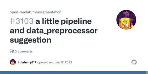 A Little Pipeline And Datapreprocessor Suggestion · Issue 3103 · Open Mmlabmmsegmentation