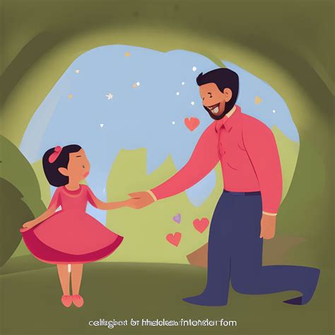 Father And Daughter Card Picture · Creative Fabrica