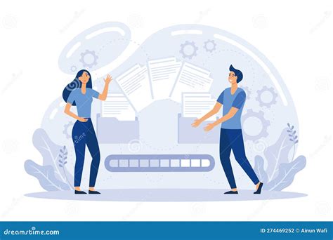 Sharing File File Transferred Encrypted Form Transfer Of Documentation Migration Concept