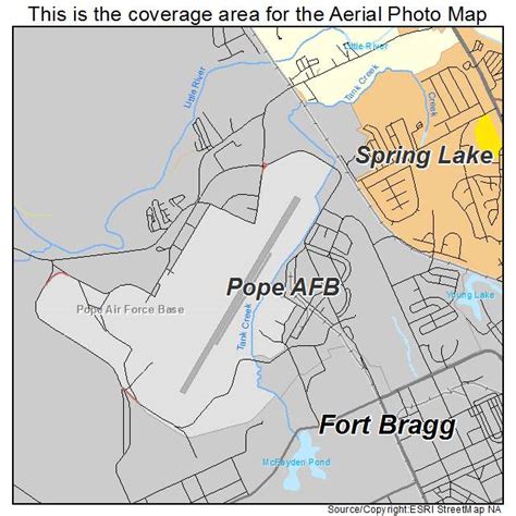 Aerial Photography Map Of Pope Afb Nc North Carolina