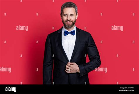 Portrait Of Tux Man In Studio Photo Of Man Wearing Tux Man Wear Tux Formal Suit Man In Tux