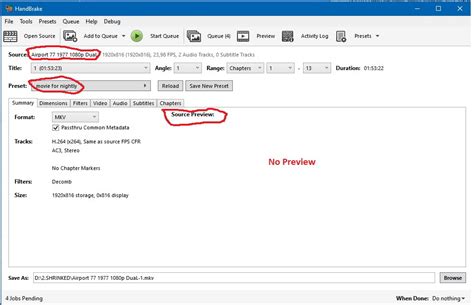Source Preview Problem Solved Issue Handbrake Handbrake Github