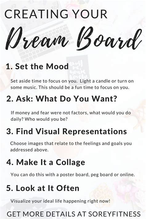 Dream Board Tips Achieve Goals And Live Healthier Happier Life