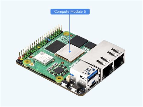 Mini Dual Gigabit Ethernet Base Board Mini Computer Kit For Raspberry Pi Compute Module 5 Ws