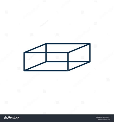 Vector Illustration Showing Internal Structures Parallelepiped Stock
