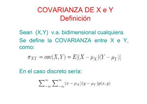 Solution Covarianza Media Y Varianza Resumen Propiedades Studypool