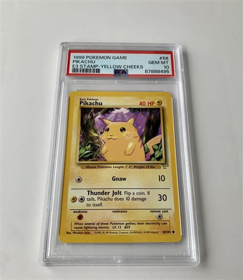 Pikachu [e3] Psa 10 Pokemon Base Set