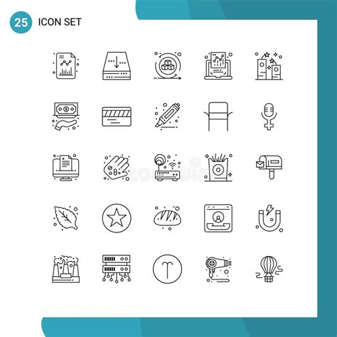 25 Universal Line Signs Symbols Of Firecracker Report Environment