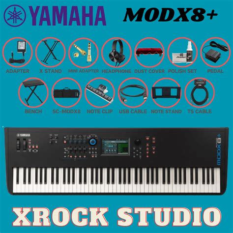 Yamaha Modx8 88 Ghs Weighted Key Synthesizer With Sustain Pedal Package Modx 8 Modx 8