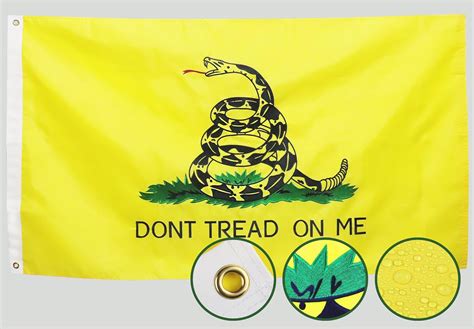 Double Sided Dont Tread On Me Flag 3x5 Outdoor Gadsden
