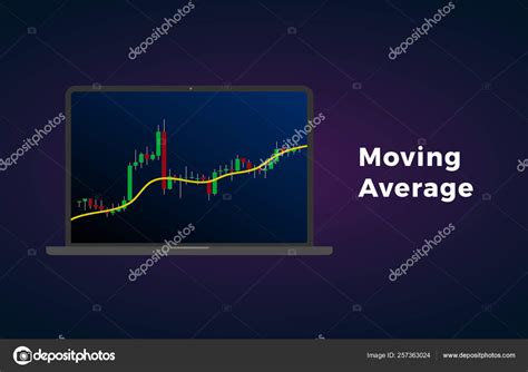 Moving Average Indicator Technical Analysis Vector Stock And
